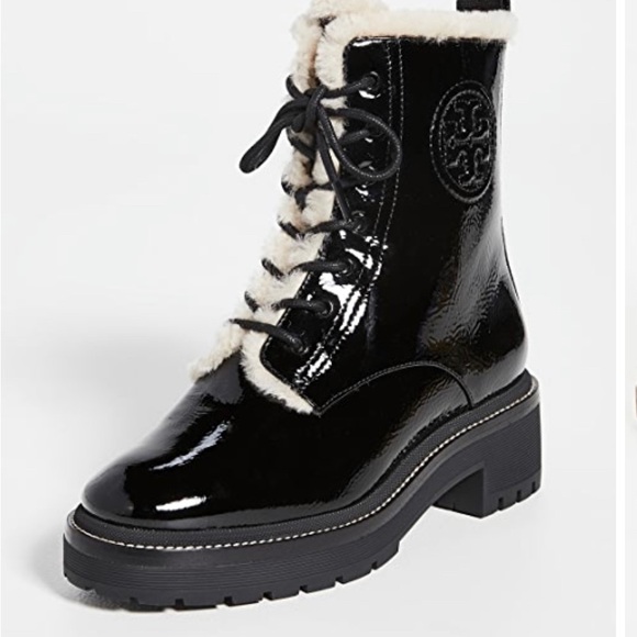 Tory Burch | Shoes | Tory Burchmiller 5mm Lug Sole Shearling Booties ...